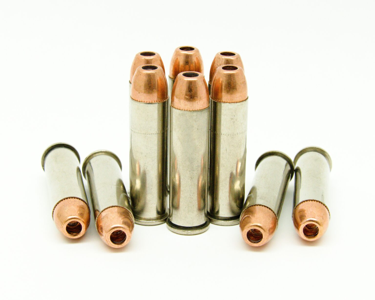 357 Mag Ammunition with 158 Grain Copper Plated Hollow Point Bullets 20 ...