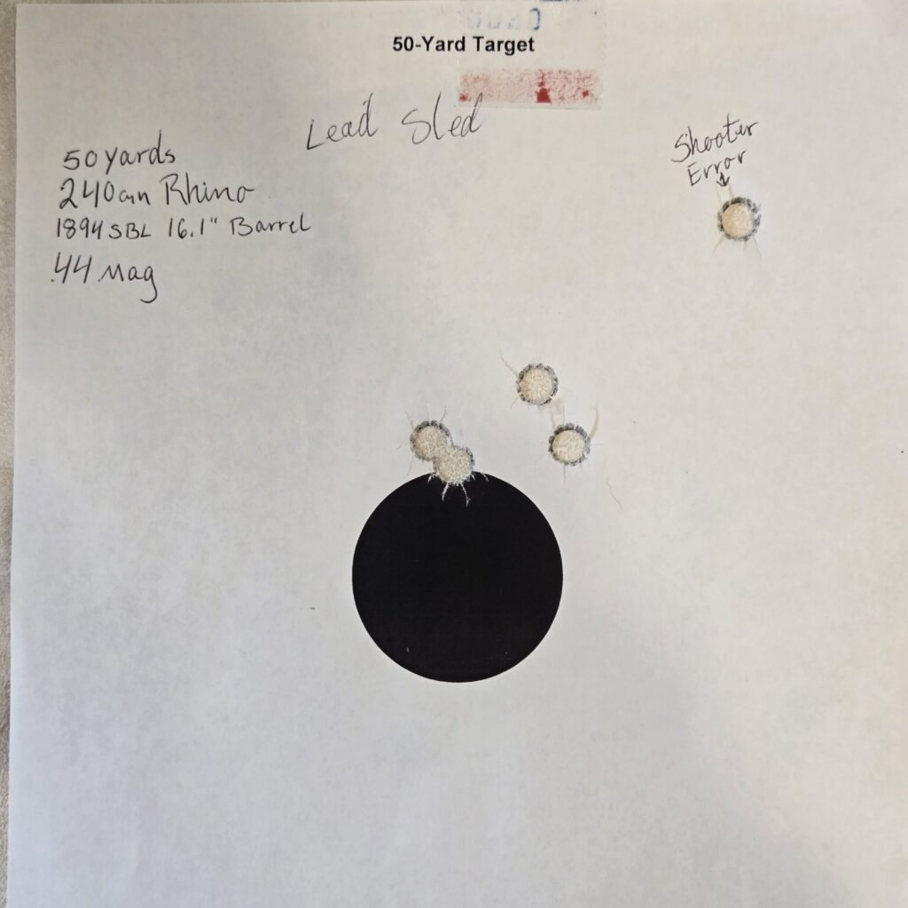 Platform-Tuned Load Development — Marlin 1894 SBL (.44 Magnum, 16.1 ...